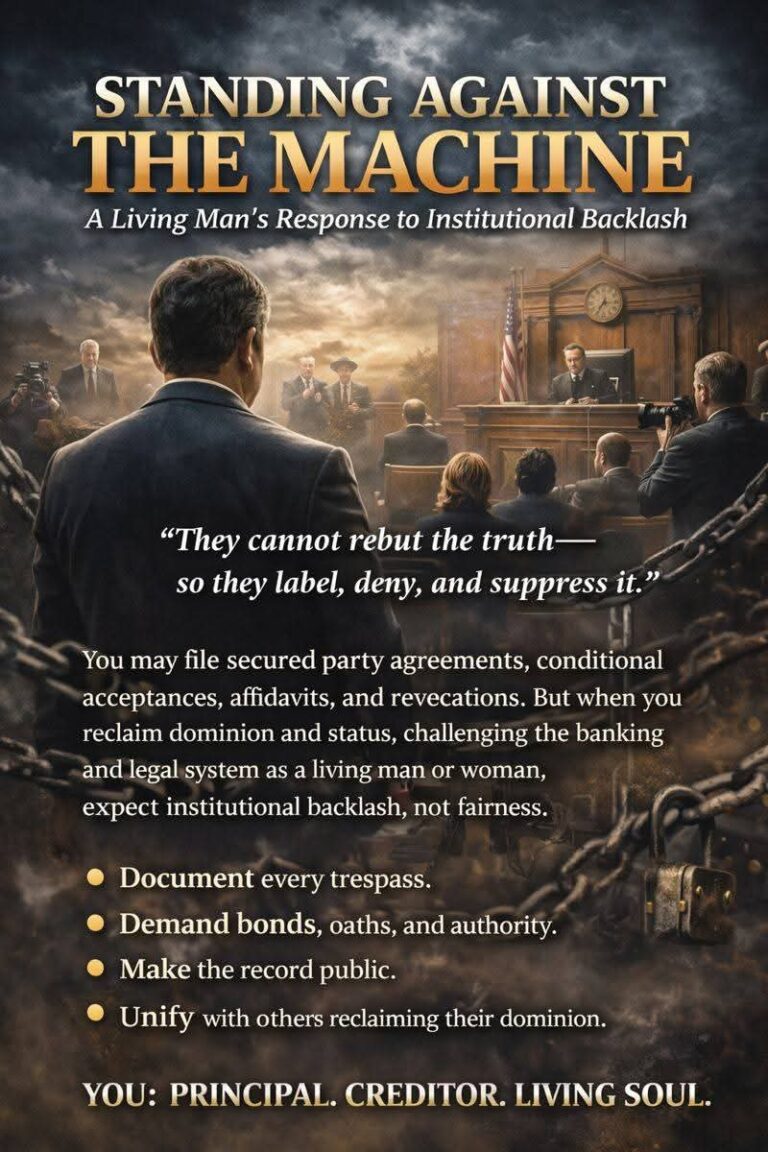 Standing Against the Machine: A Living Man’s Response to Institutional ...